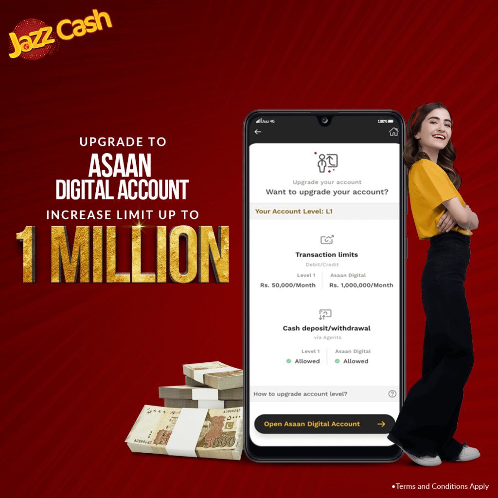 ASAAN DIGITAL ACCOUNT - JazzCash